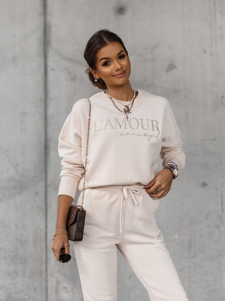 Komplet dresowy Milan cream - L'amour Concept