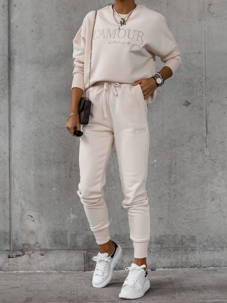 Komplet dresowy Milan cream - L'amour Concept